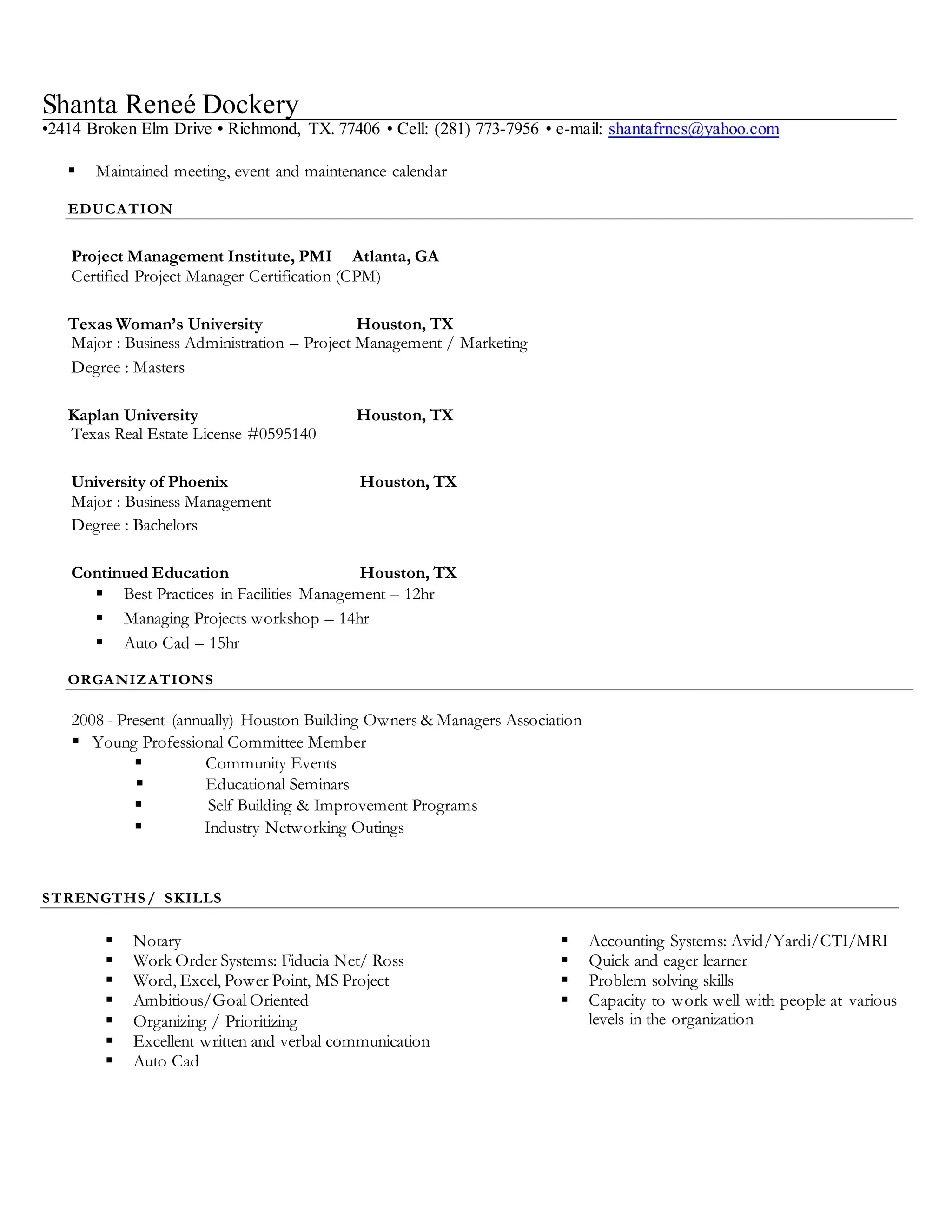 Dockery - Facilities-Property Management v2 | DOCX