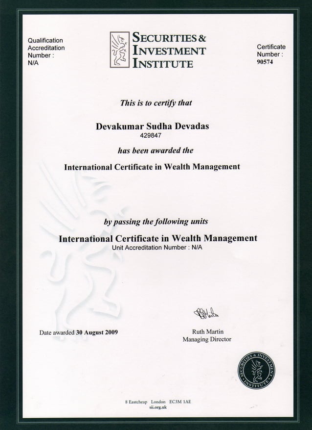 SSI Certificate | PDF