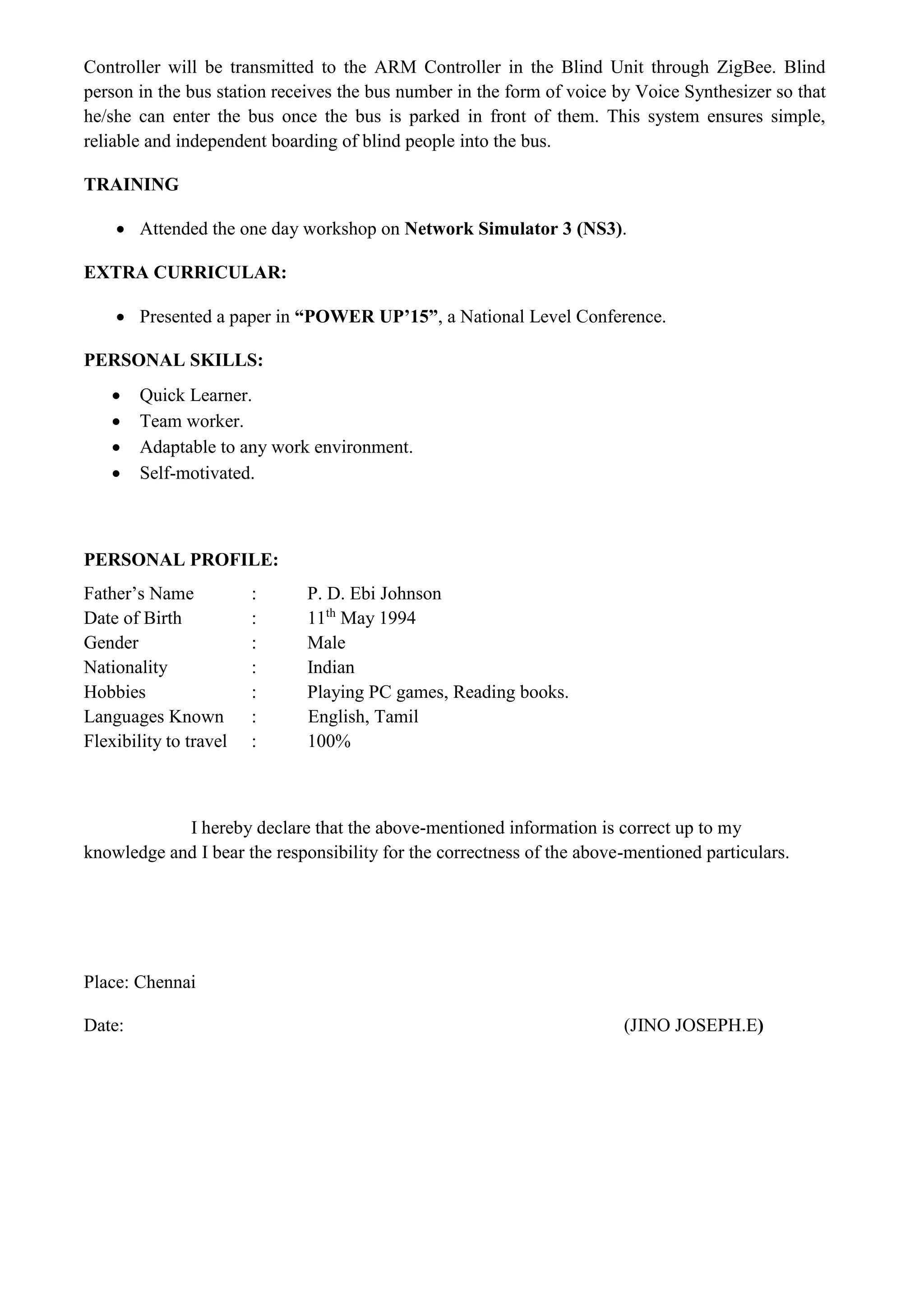 JOSEPH-RESUME | PDF | Technology & Computing