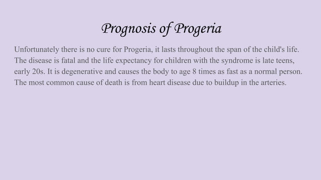 Progeria Power Point Edited | PPT