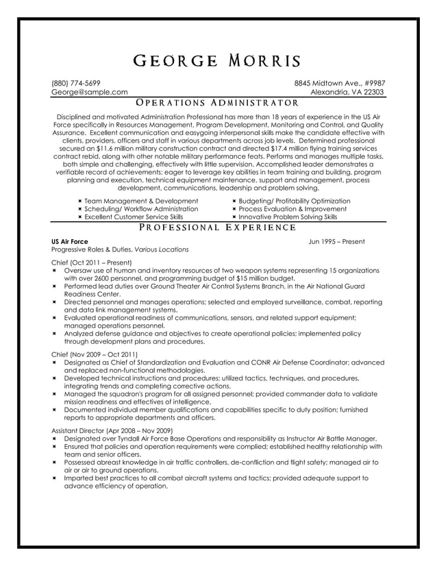 George Morris Resume SAMPLE | PDF