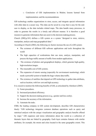 Modon GIS final draft | PDF