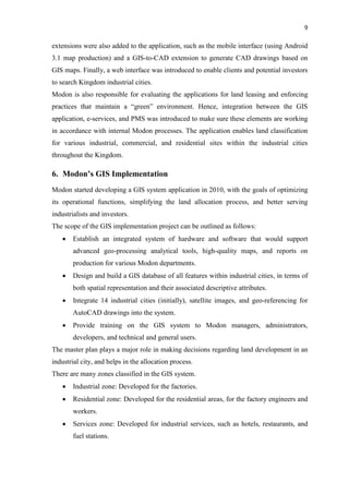 Modon GIS final draft | PDF