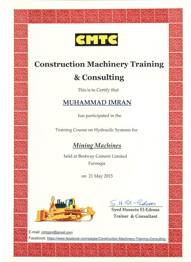 CMTC Certificate | PDF