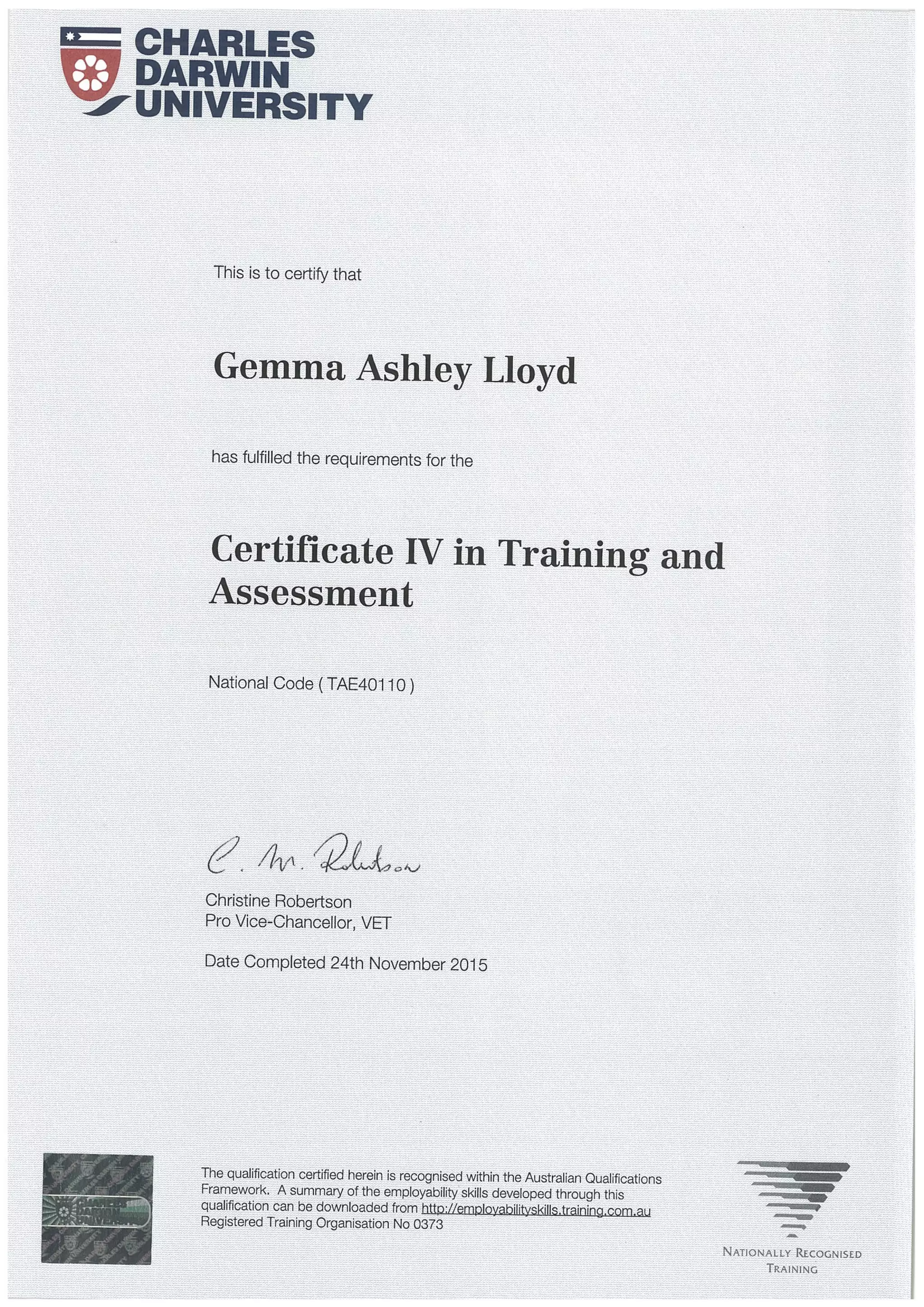 Cert IV in TAE | PDF