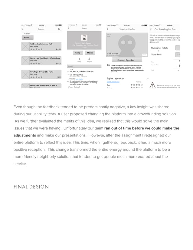 Nextdoor UX Design - Joshua Chen | PDF