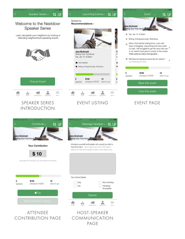 Nextdoor UX Design - Joshua Chen | PDF
