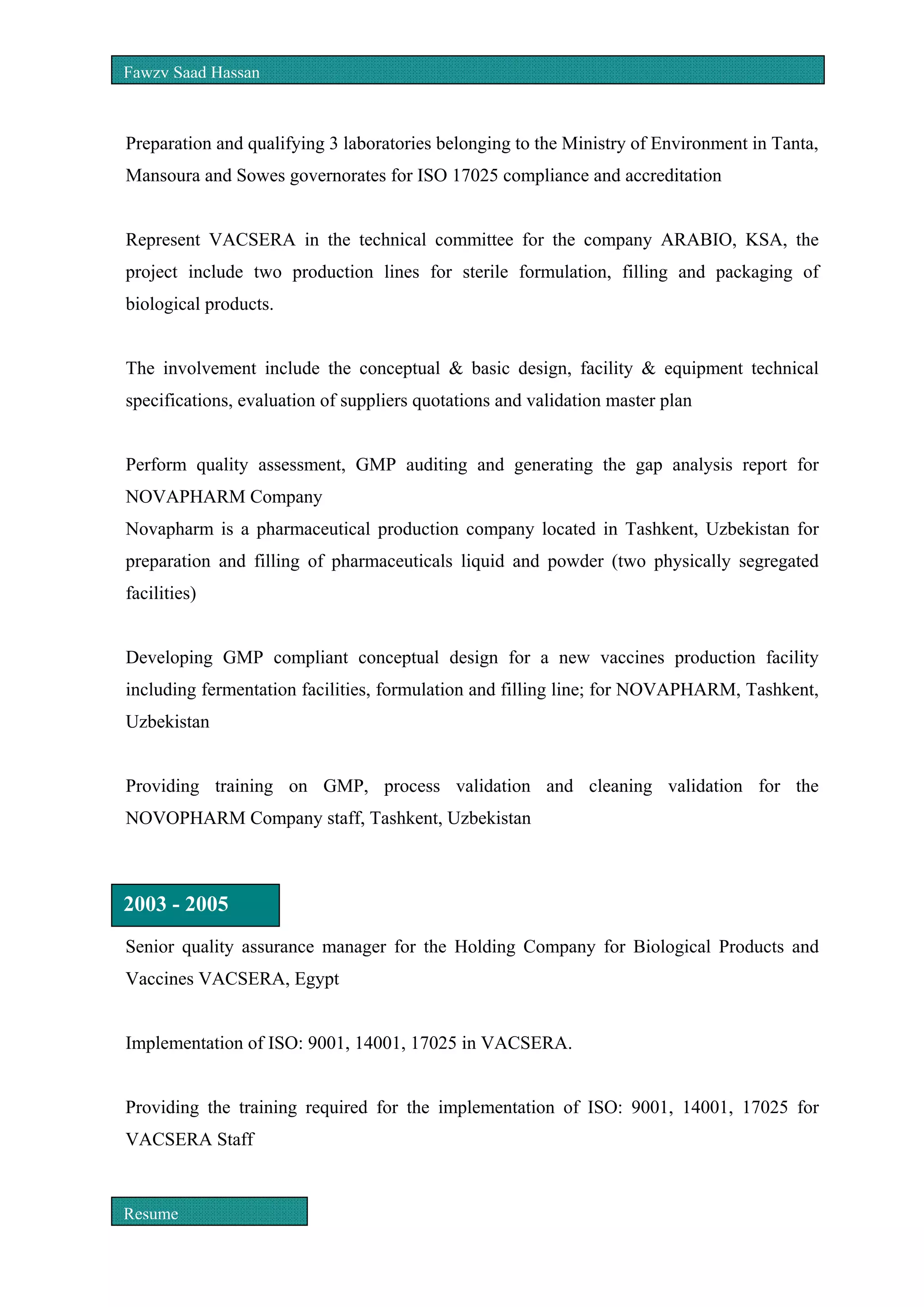 2015 Fawzy Hassan CV+ pro+train | PDF