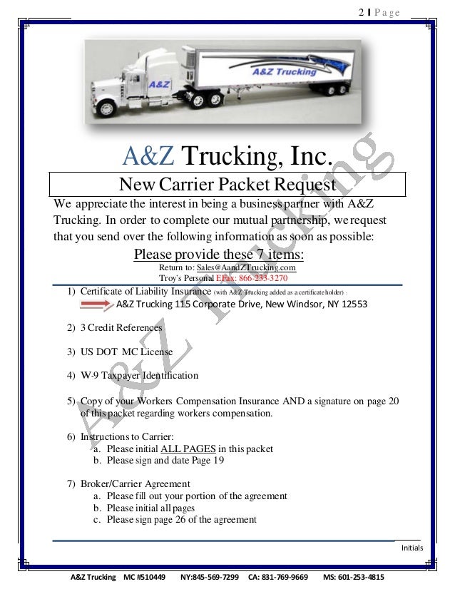 Carrier Packet For Carriers V6 T Carrier Packet For Carriers V6 T
