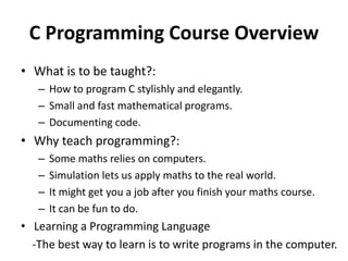 C_Programming_Notes_ICE | PPTX
