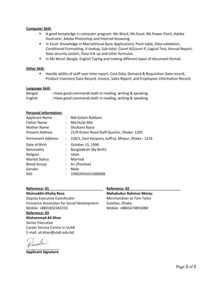 Md.Golam_Rabbani_Resume | PDF