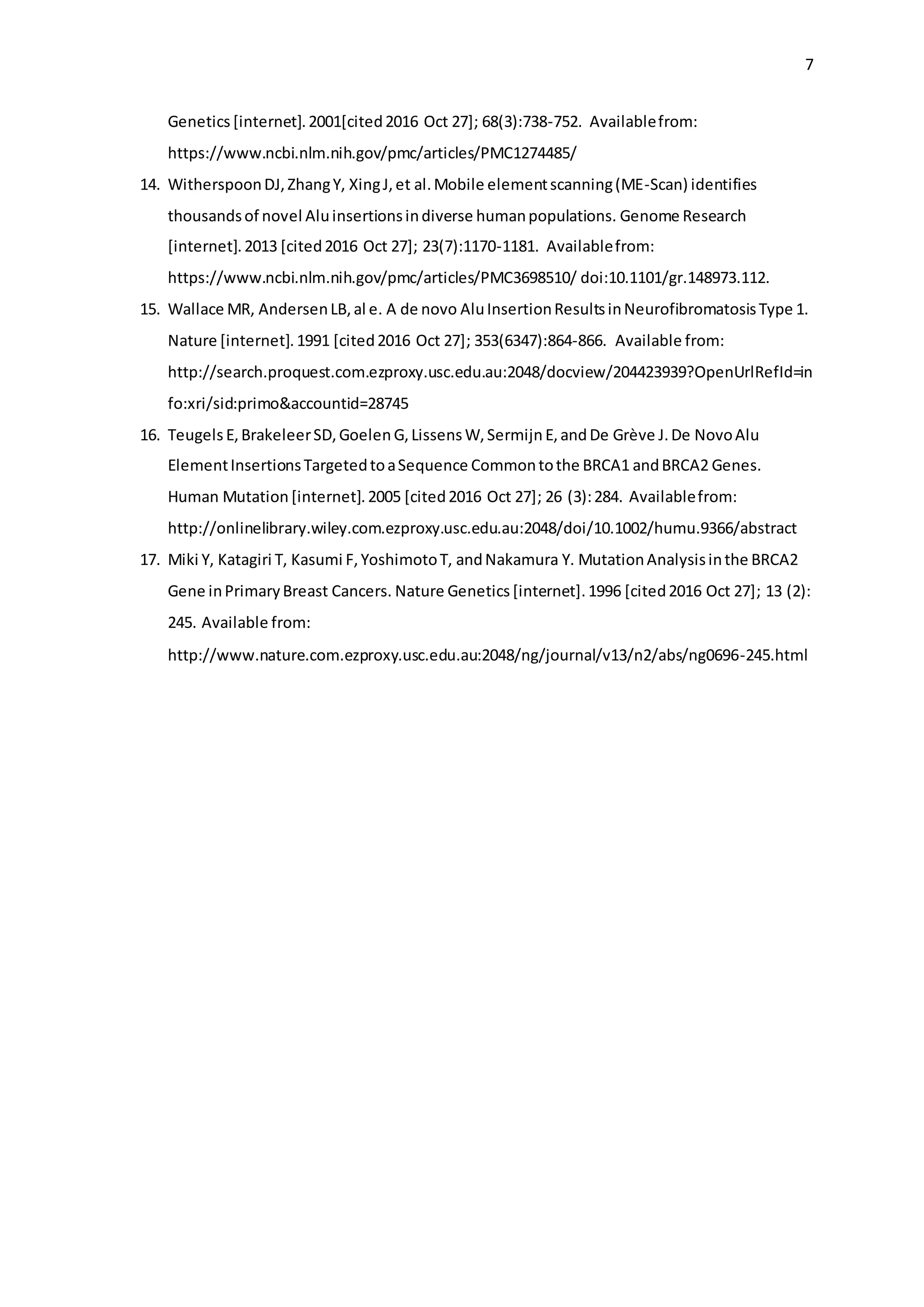 Detection of human Alu SINE insertion at the PV92 locus of chromosome ...
