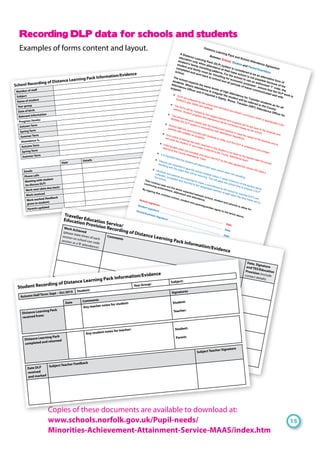 Distance Learning Pack System Guidance Document | PDF | Special ...