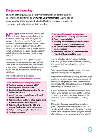 Distance Learning Pack System Guidance Document | PDF | Special ...