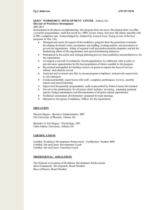 nBBAfrica_Roberson_Resume 3 | PDF
