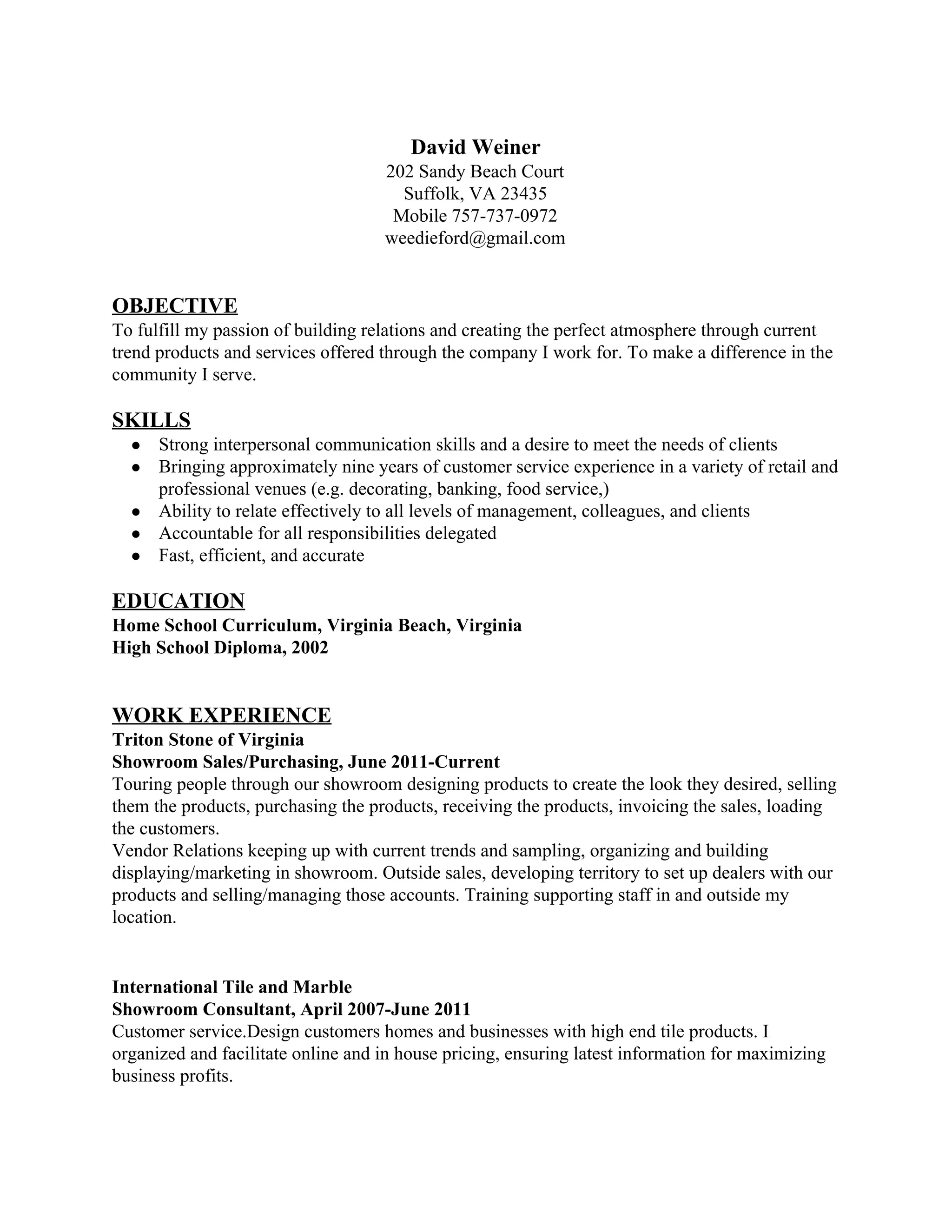 David_Resume | PDF