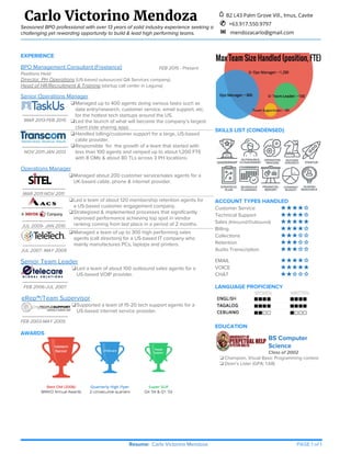 CVCarloMendozav4 | PDF