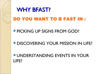 BFAST : Bible for Faith and Action Sharing | PPT