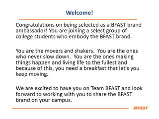 BFAST GM Training Presentation | PPTX