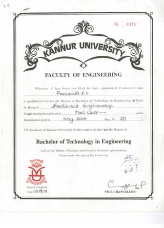 Engineering Certificate | PDF