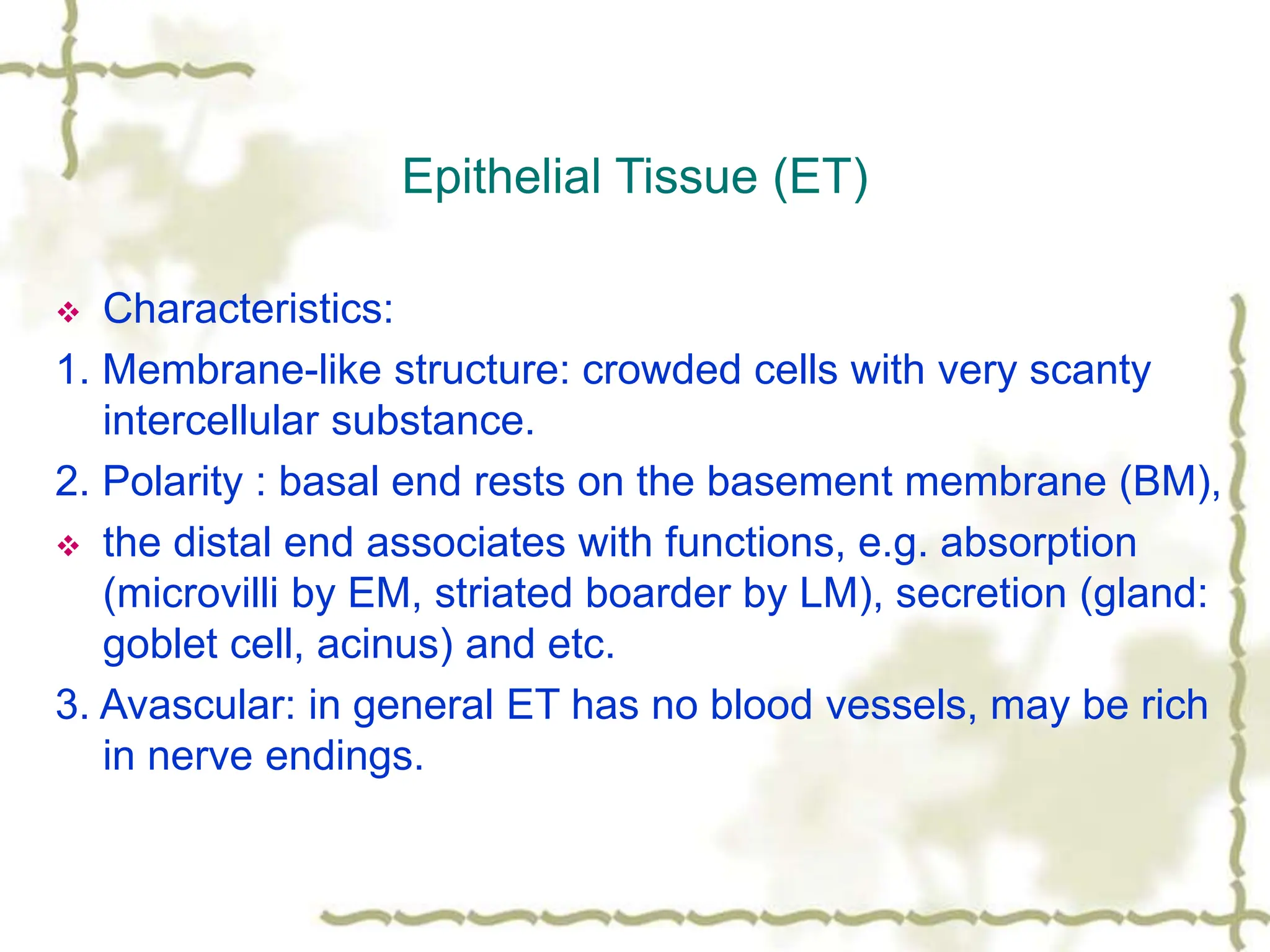 Histology of human body and its function | PPT
