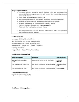 Resume (Koushik) | DOC | Web Development | Internet