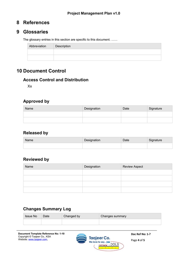 Project Management Plan Template | DOC | Business Operations | Business