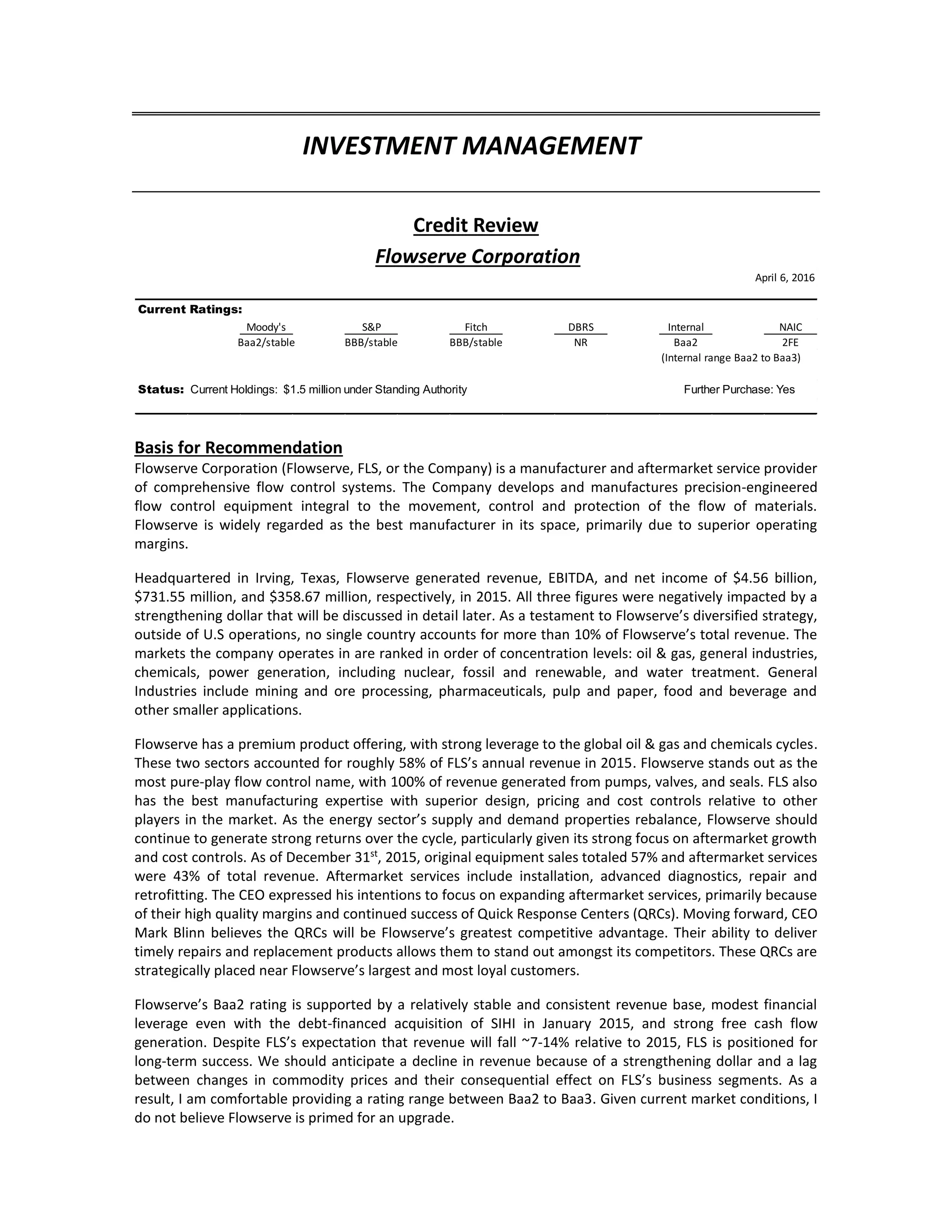 Flowserve Corporation | PDF