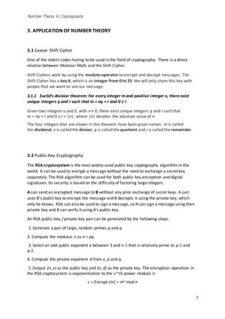 Number Theory In Cryptography | PDF