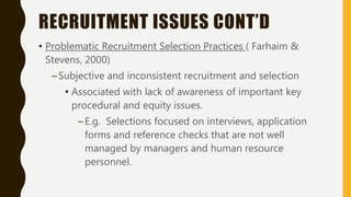 PRESENTATION - Recruitment issues in the public sector | PPTX