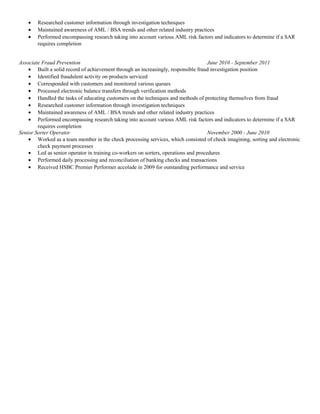 Kimberlin Shropshire Resume | DOC | Financial Regulation | Economy