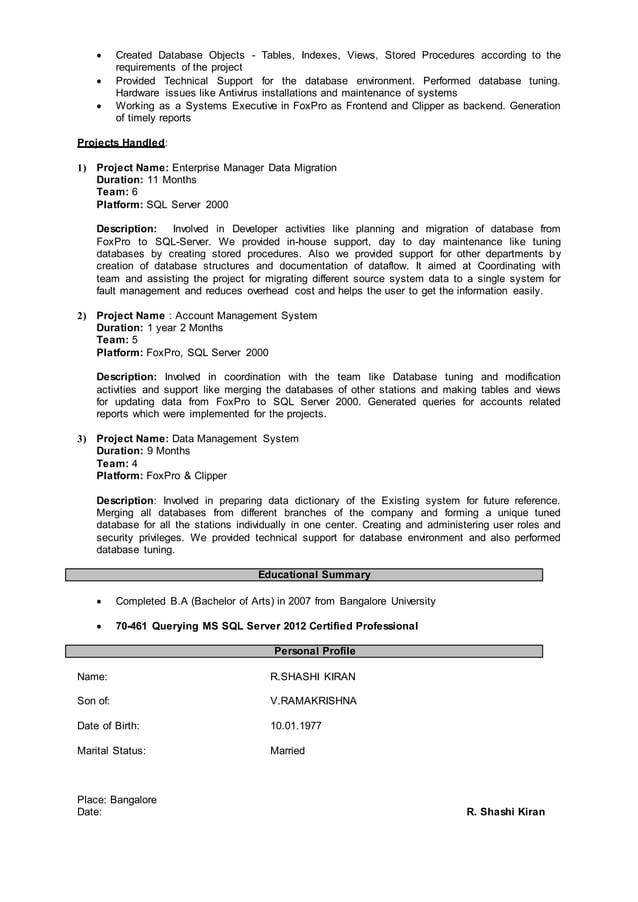 Shashi.Kiran_CV | DOCX
