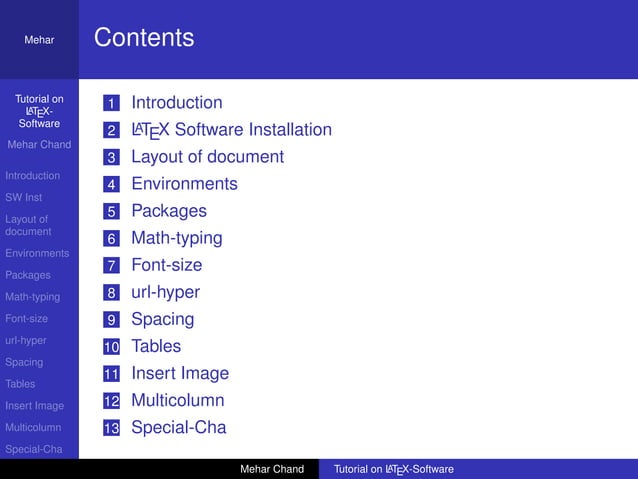 Tutorial on LATEX: A Computer Program for Typesetting Documents | PPT