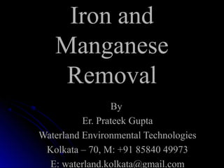 Iron and Manganese Removal | PPT