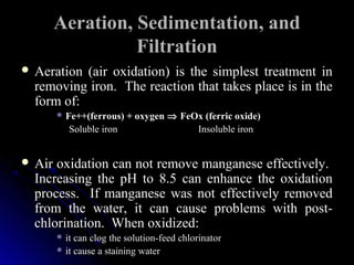 Iron and Manganese Removal | PPT