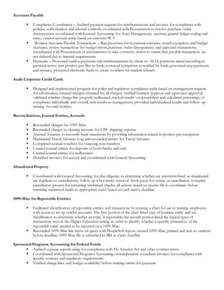 Staff Accountant Detail | PDF