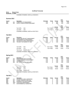 NEWEST TRANSCRIPT 2015 | PDF