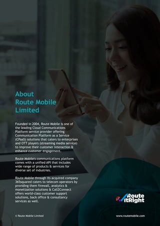 Customer Engagement with Route Mobile SMS for Freshworks - Route Mobile ...