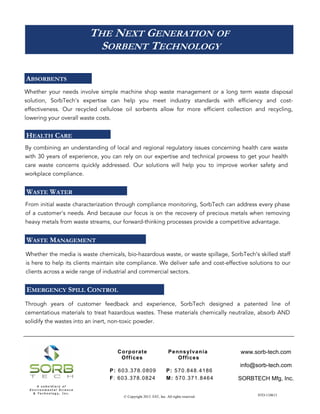 SorbTech Overview - 11 06 13 | PDF