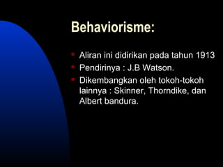 Behaviorisme | PPT