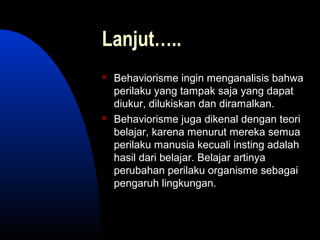 Behaviorisme | PPT