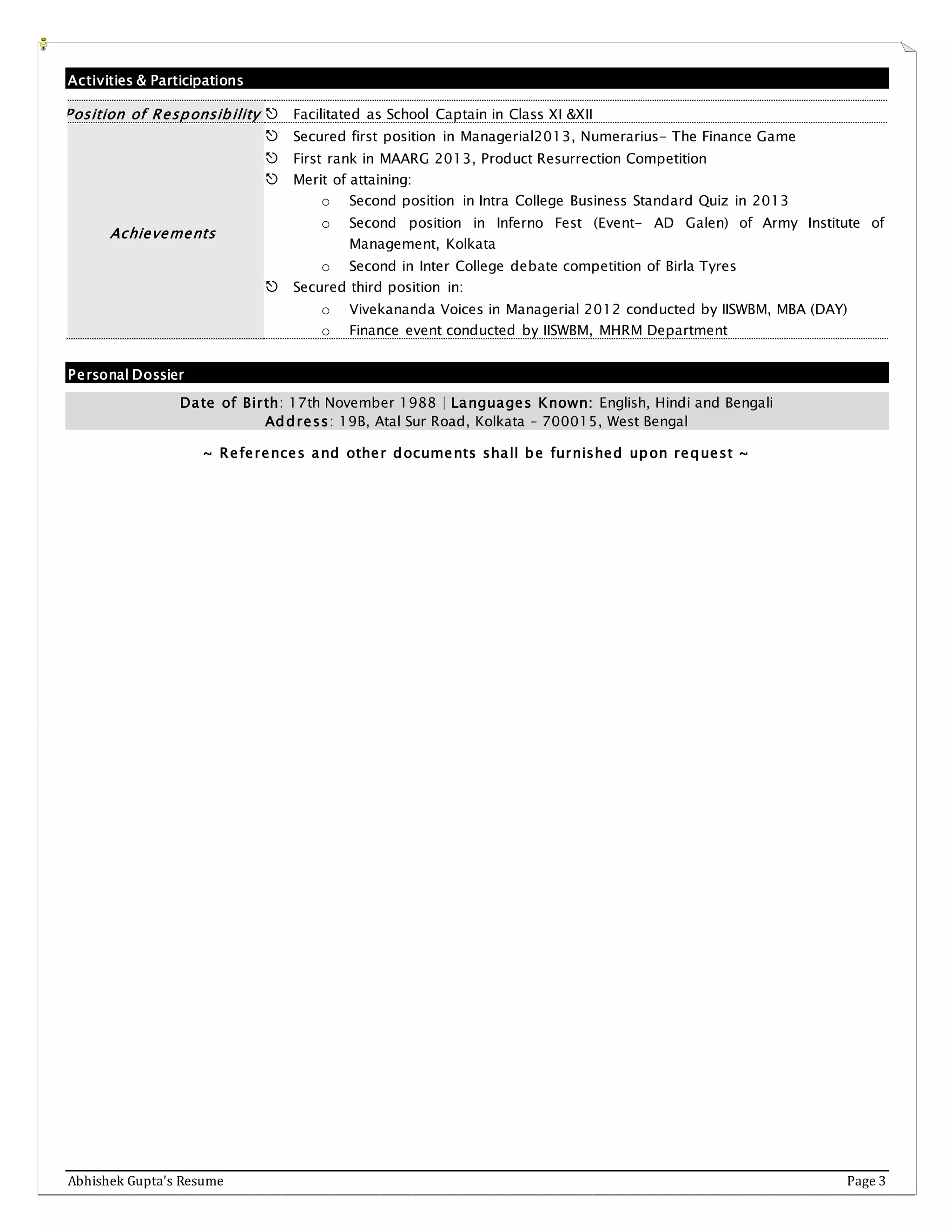 Abhishek Gupta RM | DOCX