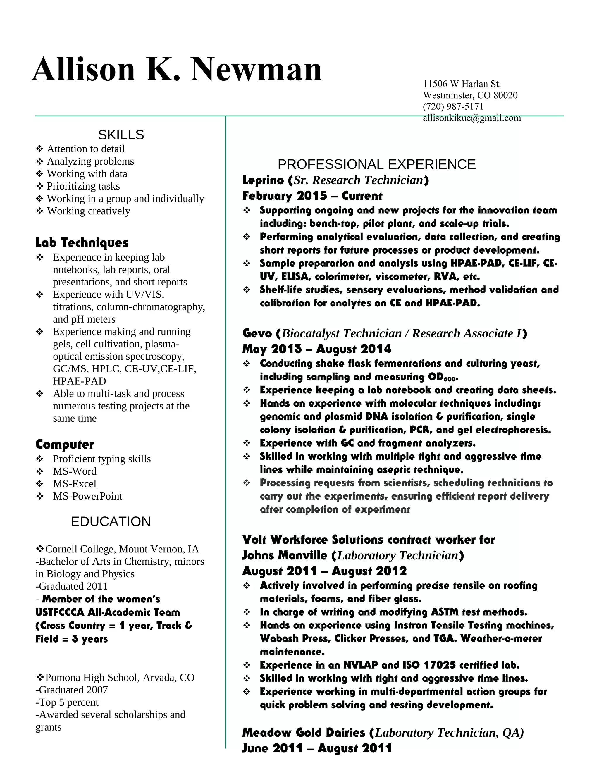 Allison_Newman_Resume_2016 | DOC