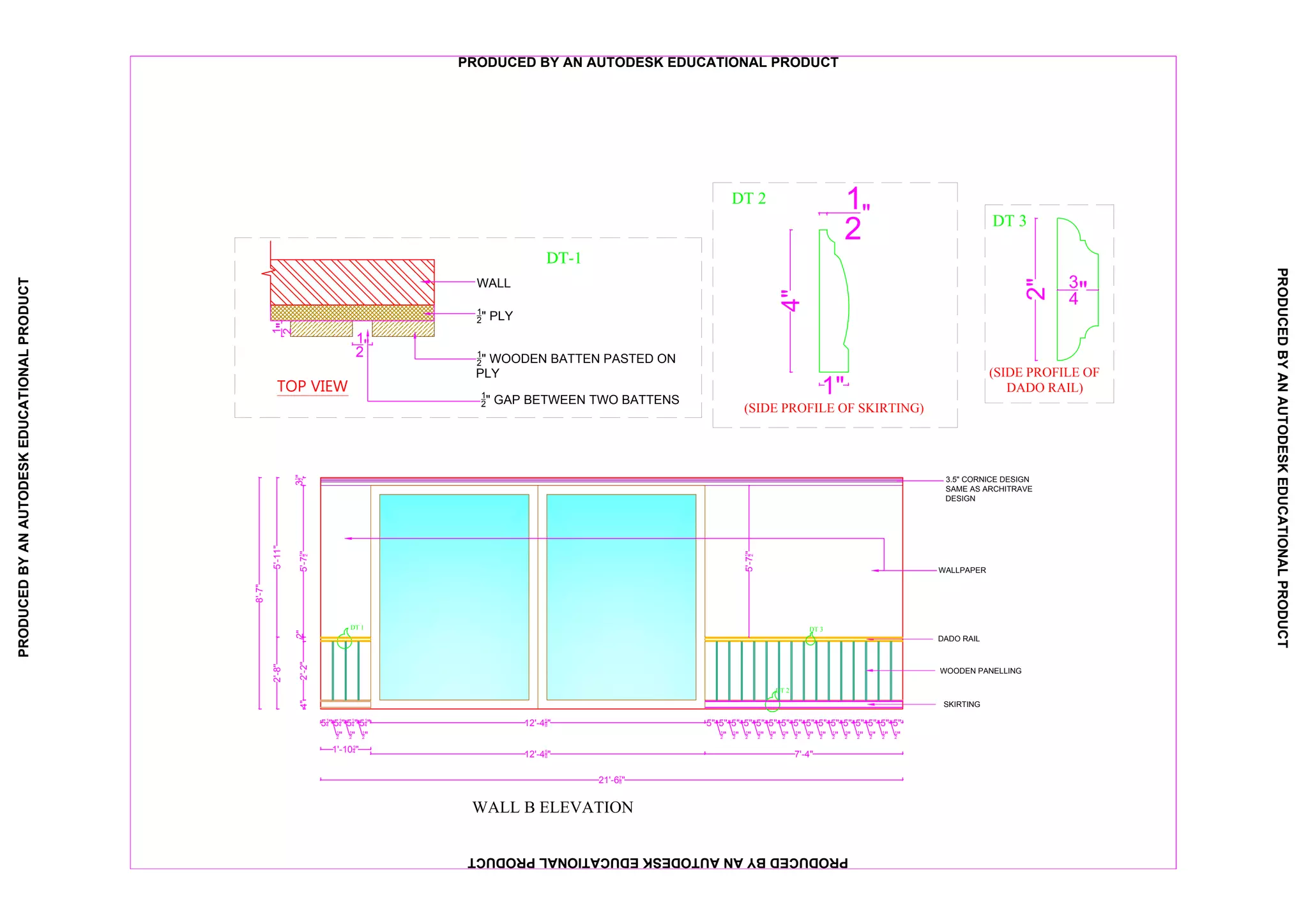 Dining wall elevation B | PPT
