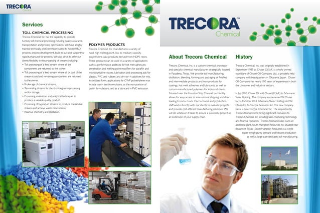 100615 - 2015 Trecora Chemical Brochure - Copy | PDF | Manufacturing ...