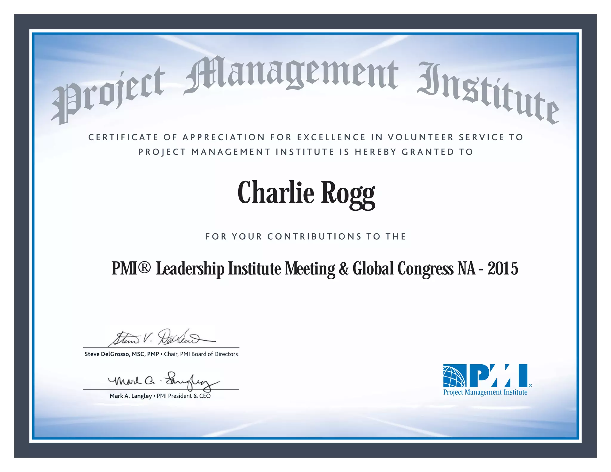 Charlie Rogg Certificate | PDF