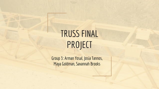 Final Presentation (Balsa Wood Bridge Design) | PDF | Woodworking ...