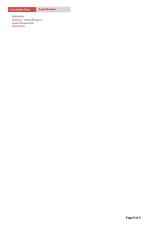 CV Sapto Martono | PDF