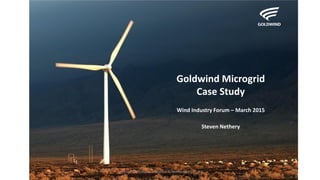Goldwind - Microgrid Case Study | PDF