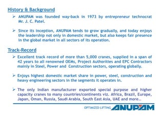 Company Profile_ANUPAM | PPT